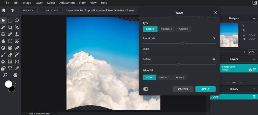 How To Create A Trippy Wave Effect with Pixlr E’s New Creative Filter ...