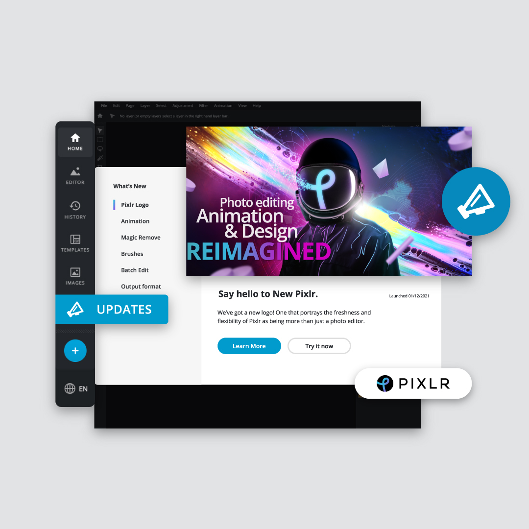 Pixlr Reimagined - New Logo, New Look & New Features - Pixlr Blog