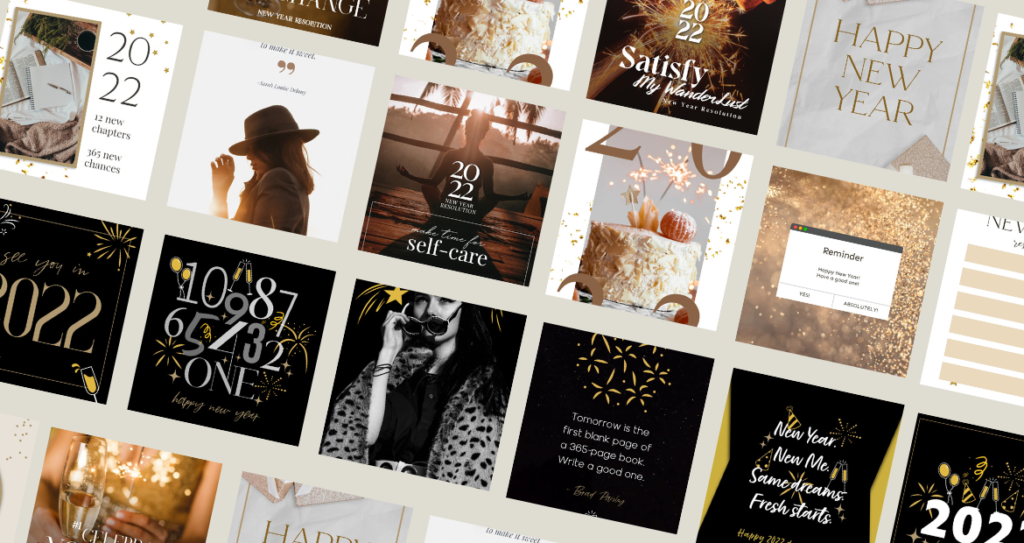 Kickstart 2022 with Pixlr's Inspirational New Year Templates - Pixlr Blog