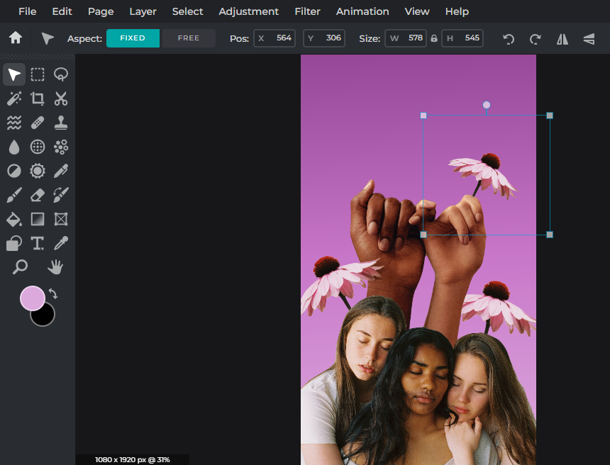Shine Bright Like a Woman: Designing a Women's Day Poster with Pixlr ...