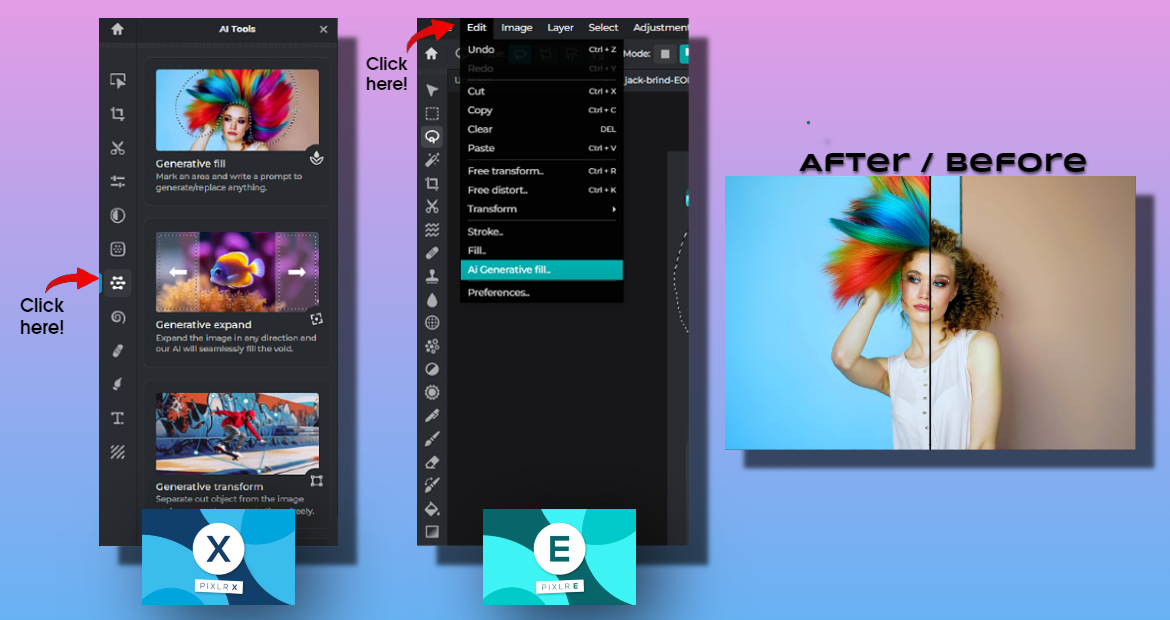 Transform Your Images Effortlessly Using Pixlr's AI Generative Fill ...